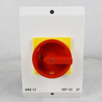 China IP65 Waterproof 3 Phase Rotary Isolator Switch 63A 3Pole AC 63A 3Pole Rotary Load Disconnector Switch Plastic Metal Instrument for sale