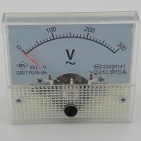 China 85L1 Analog Panel Voltmeter AC 300V for Single Phase Voltage Regulator with AC Current & DC Current Measurement for sale
