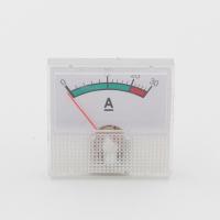 China 48*45mm Analog Panel DC Ammeter Shunt Meter 0-30A DC Moving Coil Single Phase AC/DC 80V-270V 50/60Hz for Voltage Ampere for sale