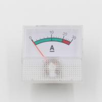 China 48*45mm Analog Panel DC Ammeter Shunt Meter 0-30A DC Moving Coil Single Phase AC/DC 80V-270V 50/60Hz for Voltage Ampere for sale