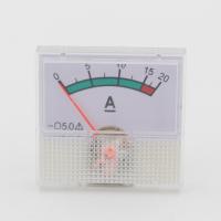 China 48*45mm Analog DC Moving Coil Panel Meter 20A Shunt for Amper Measurement 0-20A DC Display AC/DC 80V-270V Single Phase Accuracy for sale