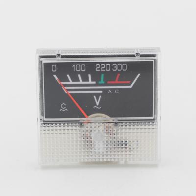 China 48*45mm Analog Panel Voltmeter AC 300v Voltage Meter 0 300v AC Measuring Voltmeter for Stabilizer for sale