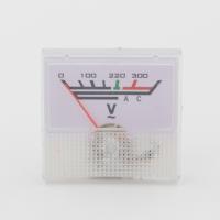 China 48*45mm Single Phase Analog Panel AC Voltmeter 300V Meter with DC Current Measurement for Stabilizer for sale