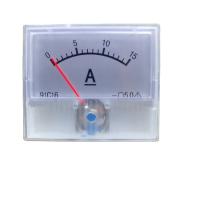 China 55*48mm Analog Panel Meter Ampere for Stabilizer and 91l18 Ampere for Panel Ammeter Dc 15A for Battery Charger for sale