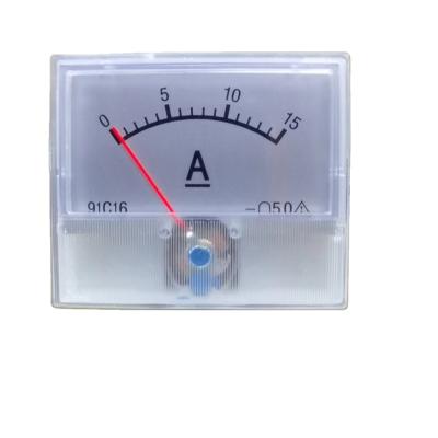 China 55*48mm Analog Panel Meter Ampere for Stabilizer and 91l18 Ampere for Panel Ammeter Dc 15A for Battery Charger for sale