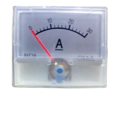 China 55*48mm Analog Panel Meter Ampere for Stabilizer and 91l18 Ampere for Panel Ammeter Dc 30A for Battery Charger for sale