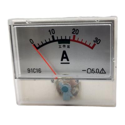 China 55*48mm Analog Panel Ammeter Ampere for Stabilizer and 91l18 Ampere for Ammeter 30A DC for Battery Charger for sale
