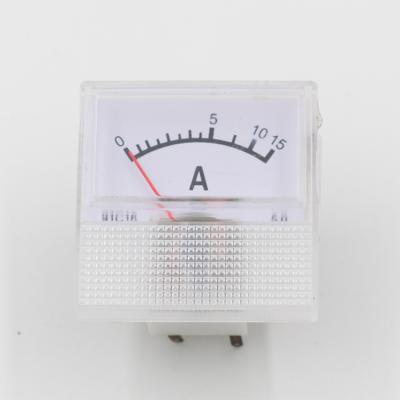 China Samperimetro 40*40mm Analog DC Ampere Meter 91L16 DC Ammeter Shunt 15A 30A Panel Analog Only Display for sale