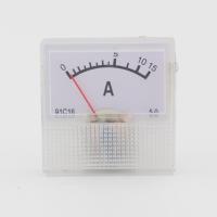 China Samperimetro 40*40mm Analog DC Ampere Meter 91L16 DC Ammeter Shunt 15A 30A Panel Analog Only Display for sale