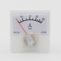 China 40*40mm Analog DC Ampere Meter 50A with Shunt for 91L16 30A 20A Display Type Analog Only for sale