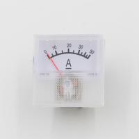 China 40*40mm Analog DC Ampere Meter 50A with Shunt for 91L16 30A 20A Display Type Analog Only for sale