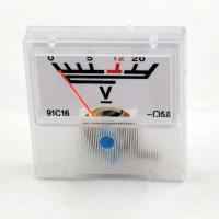 China 40*40mm Analog Panel Voltmeter and 20v Dc Voltage Meter 91l16 Apply for Inverter Equipment 91C16 Dc Volt Meter for sale