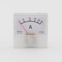 China 40x40mm DC Analog Moving Coil Ammeter 91L16 Single Phase Panel Meter 30A Shunt 20A/30A/50A AC/DC 80-270V 50/60Hz 5.0 Accuracy for sale