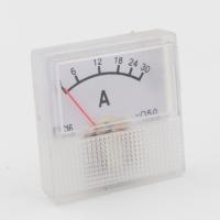 China 40x40mm DC Analog Moving Coil Ammeter 91L16 Single Phase Panel Meter 30A Shunt 20A/30A/50A AC/DC 80-270V 50/60Hz 5.0 Accuracy for sale