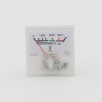 China High Quality 40*40mm Single Diode Black Analog Moving Coil Voltage Meter for Stabilizer 91L16 Single Phase 300V for sale