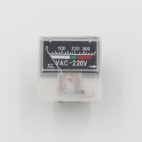 China High Quality 40*40mm Single Diode Black Analog Moving Coil Voltage Meter for Stabilizer 91L16 Single Phase 300V for sale
