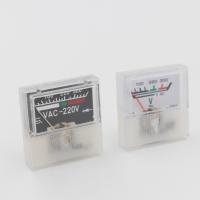 China High Quality 40*40mm Single Diode Black Analog Moving Coil Voltage Meter for Stabilizer 91L16 Single Phase 300V for sale
