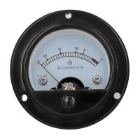 China High Quality Analog Dc Ampere Meter and Analog Panel Amp Meter with Round Analog Panel Dc Ammeter 500uA for Audio Db for sale