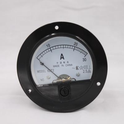 China 62T2 Analog AC Ampere Meter 50A Round Analog Panel AC Ammeter 62T2 Series Meter for sale