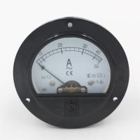 China 62T2 Analog Ac Ampere Meter and Analog Panel Amp Meter with  Round Analog Panel Ac Ammeter 50a Measuring for sale