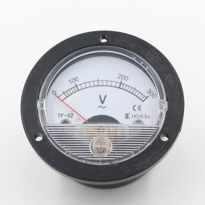 China SO-52 Analog Panel Voltmeter 0-300V Generator Voltage Meter Easy Read Panel Meter for Measuring up to 300V for sale