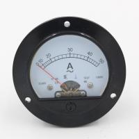 China SO-65 Panel Ampere Meter 50A Round Analog Display Measures Analog AC Current for Panel Meter Applications for sale