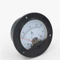 China SO-65 Panel Ampere Meter 50A Round Analog Display Measures Analog AC Current for Panel Meter Applications for sale