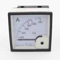 China 96*96mm Analog Current Panel Meter and Amp Meter with CT Measures AC 0-2000A Display Type Analog Only for sale