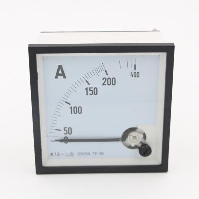 China 96*96mm Analog AC Ammeter Panel Meter AC Ampere Meter with 0-400A Measuring Range Analog Only Display for sale