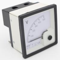 China 72*72 Three Phase Analog Panel Voltmeter AC 0-500V 50/60Hz Eco-Friendly Voltage Meter 2500A Max Current 1.5 Accuracy Class for sale