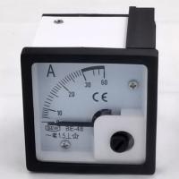 China Analog Ac Ammeter Ac Voltmeter and 48*48mm Size Analog Ampere Panel Meter for Measuring Ac Ampere Meter 30/5A for sale