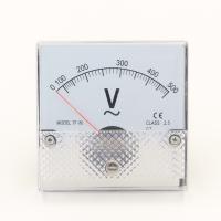 China 80*80mm Three-Phase Analog Voltmeter Motor 400V AC Voltage Meter Key Feature for Voltage Meters for sale