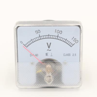 China 110V AC Analog Voltmeter 60*60 Single Analog Display for 0-150V AC Voltage Product Category Voltage Meters for sale