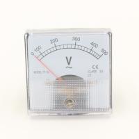 China 60*60 Analog AC Panel Voltmeter 3-Phase Circuit with 0-500V Measuring Range for Voltage Measurements for sale