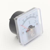 China 50*50mm Analog Voltage Meter AC Voltmeter Display with 0-250V Measurement DC Current Parameter Measurement for sale