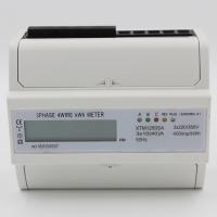 China 3 Phase 4 Wire  Energy Meter XTM1250SA-U Series DIN Rail Type Digital  KWH Meter 3*10(40)A 380V for sale