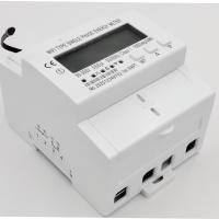 China Smart WiFi Single Phase 90-300V 5(60)A Din Rail Energy Meter 100A Max Current 2 Wires Modbus-RTU Protocol 1.0 Accuracy Class for sale