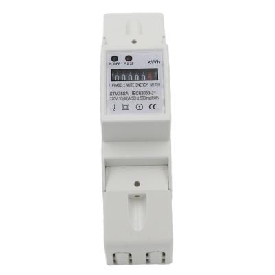 China XTM35S Series Single-Phase 2-Wire Smart KWH Energy Meter 10(40)A 230V Analog Display DIN Rail Mount RS485 Communication 1.0 for sale