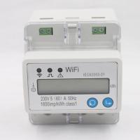 China 1-Phase 2-Wire Smart Energy Meter with ON/OFF App Control 230V 5(60)A Wifi Din Rail Wireless Kwh Meter for sale