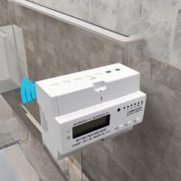 China 380V 5A Smart WiFi Energy Meter Four-Wire Din Rail Kwh Meter with App Control for Three-Phase Home or Office Use for sale