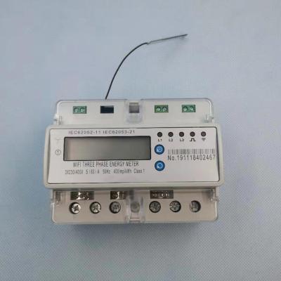 China 380V 5(60)A Three Phase Wireless Energy Meter ON/OFF App Control WiFi RS485 DIN Rail Mounting DTS238-7 1.0 Class 0-999999.9 kWh for sale
