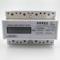 China 3 Phase 4 Wire  Energy Meter XTM1250SA Series DIN Rail Type Digital  KWH Meter 3*10(40)A 380V for sale