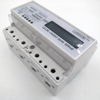 China 3 Phase 4 Wire  Energy Meter XTM1250SA Series DIN Rail Type Digital  KWH Meter 3*10(40)A 380V for sale