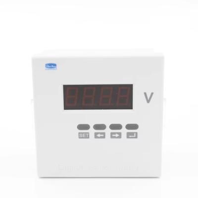 China 1 Phase Digital Panel Meter Voltmeter Programmable Features 96*96 LED 4-Digit Display RS485 Communication 0.5 Accuracy Voltage for sale