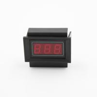 China Mini 3 1/2 Digit LED Display Panel Mount Single Phase Voltmeter 220V AC IP53 1.0 Accuracy 500V Max 50/60Hz 2-Year Warranty for sale