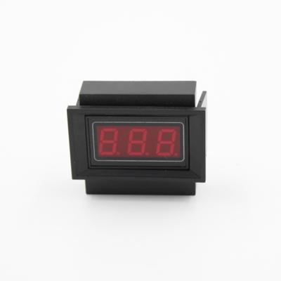 China Mini 3 1/2 Digit LED Display Panel Mount Single Phase Voltmeter 220V AC IP53 1.0 Accuracy 500V Max 50/60Hz 2-Year Warranty for sale