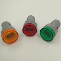 China Ad16 22DS Mini Digital Voltmeter 230V AC Voltmeter Indicator Light 22mm Digital Indicator Lamp Circular Mini Voltage Meter for sale
