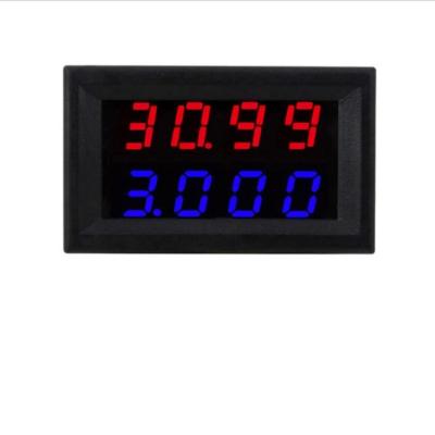 China 110V DC Digital Mini Voltmeter 100A Current Meter Dual LED Display IP53 Rated 2-Year Warranty for 0.28 Single Phase Applications for sale