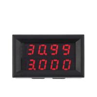 China 110V DC Digital Mini Voltmeter 100A Current Meter Dual LED Display IP53 Rated 2-Year Warranty for 0.28 Single Phase Applications for sale