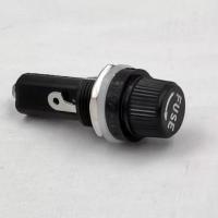China 10A 250V Bakelite Fuse Holder Electric Fuse Cutout Box and Screw Type Panel Mount Fuse Holder  6*30mm for sale